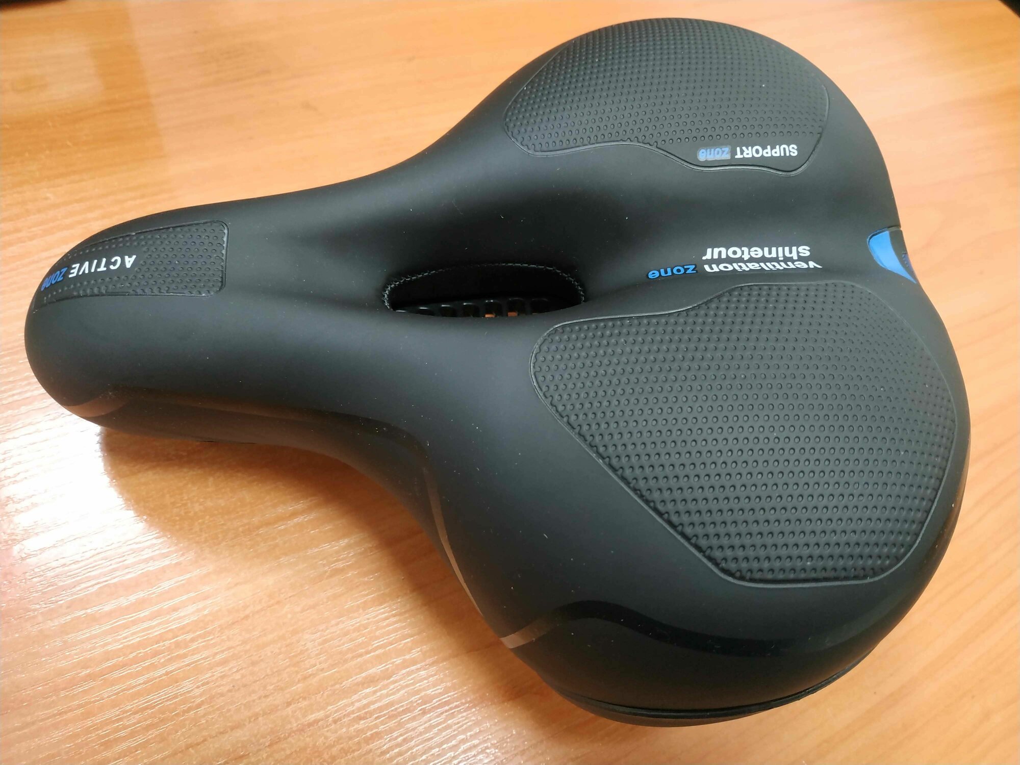 Сидение широкое для велосипеда с пружинами 25х20см