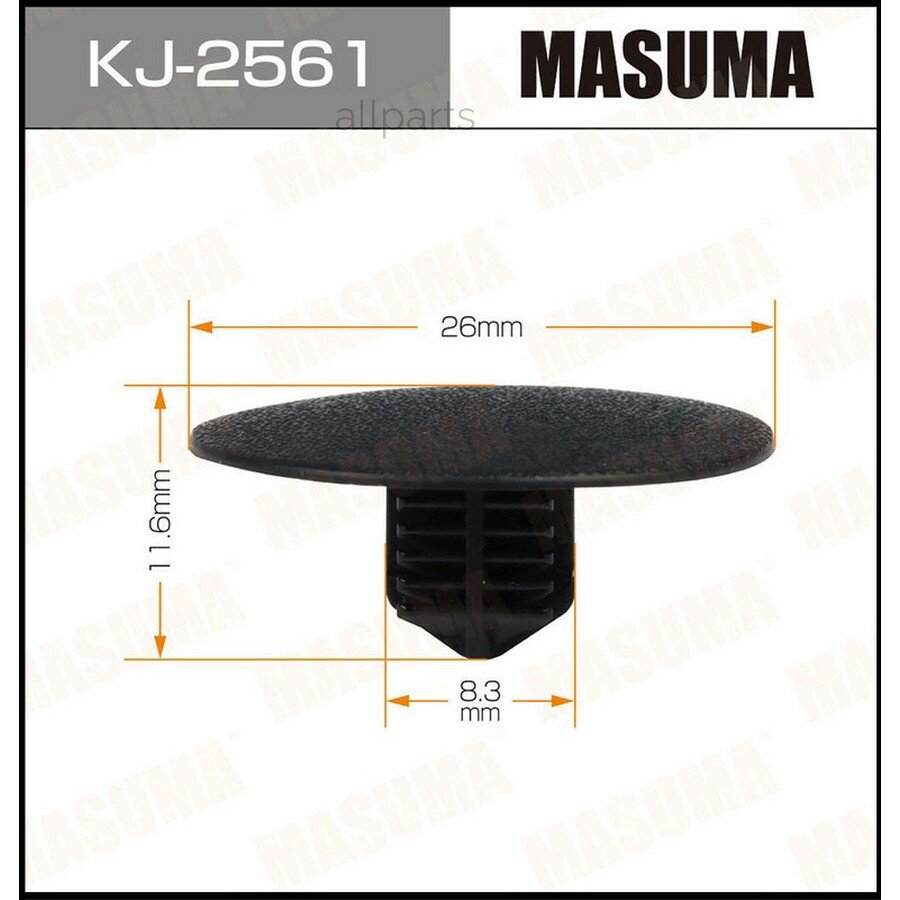 MASUMA KJ2561 клипса автомобильная (автокрепеж) УП