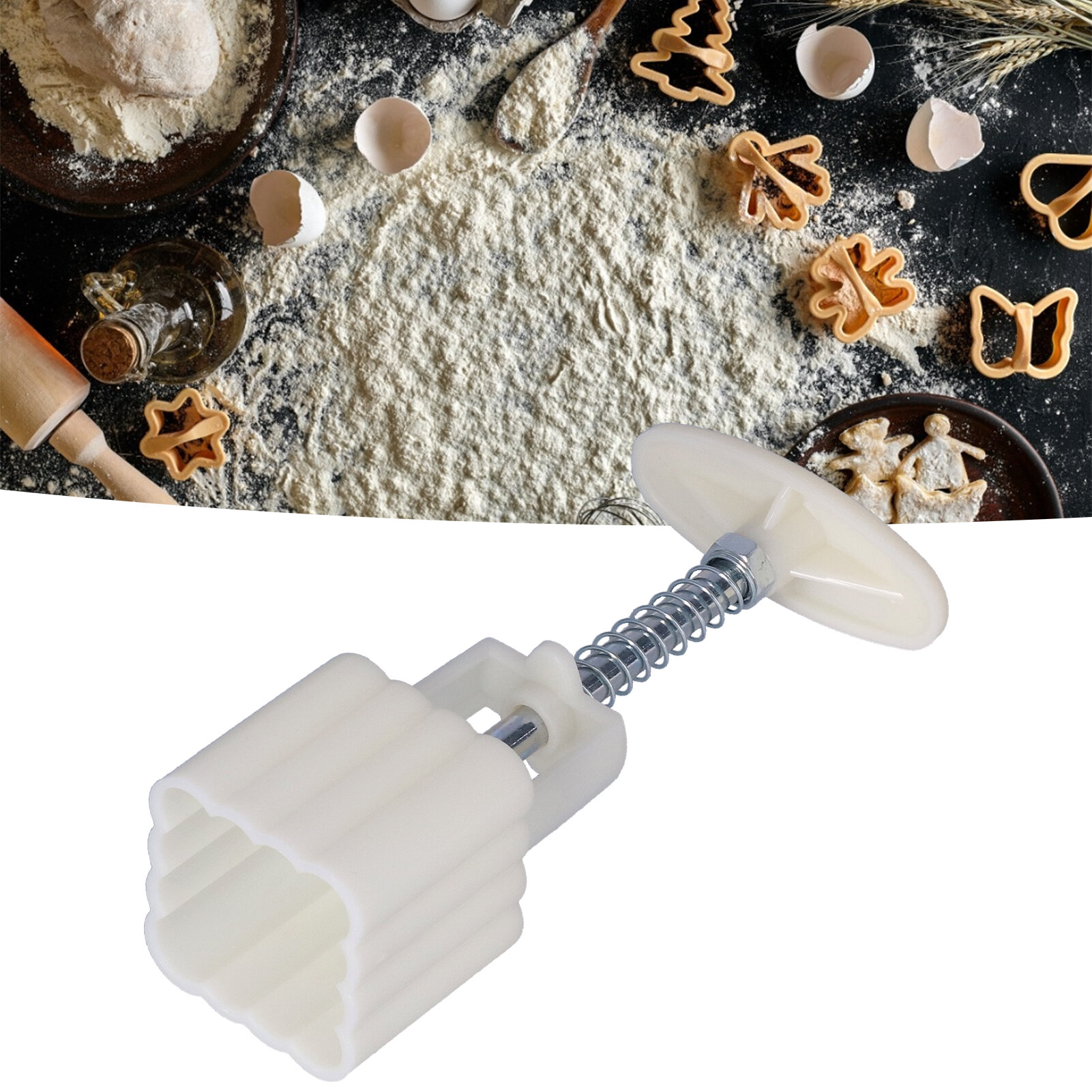 Прямоугольная форма для торта, прессованная вручную форма из АБС-пластика своими руками с 6 штампами для торта, десерта Mooncake, 50 г