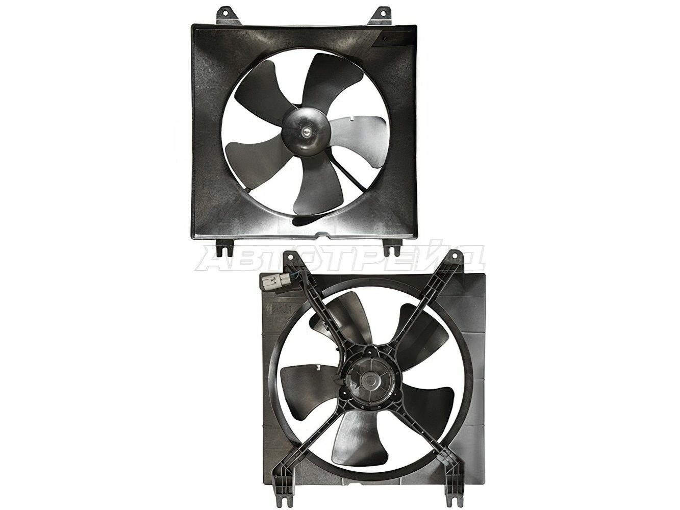 Диффузор радиатора в сборе с вентилятором для Шевроле Лачетти, Реззо, Такума арт STCVW12010 SAT