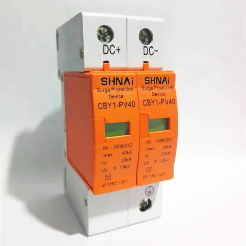 Устройство защиты от перенапряжения DC 500В-1000В 2P CBY1-PV40 DC1000V