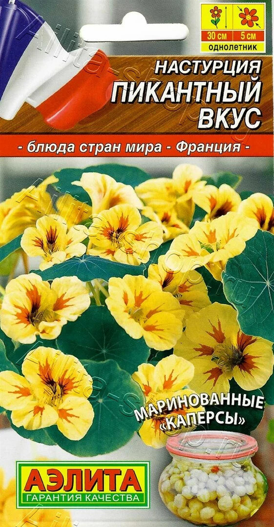 Семена Настурция Пикантный вкус (1 г), однолетник, Агрофирма Аэлита