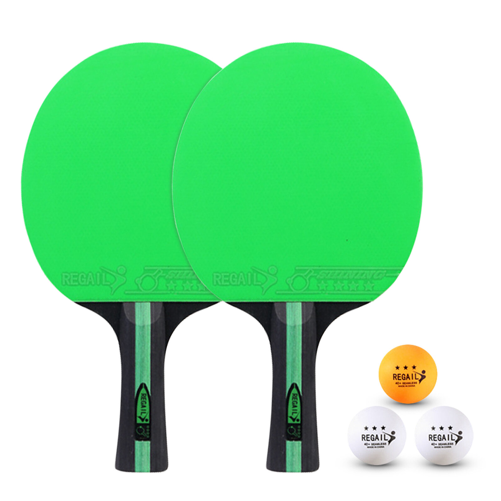 Набор для настольного тенниса: ракетки для пинг-понга и настольный теннис. Комплект из 2 ракеток, 3 мячей и сумки для переноски. Подходит для начинающих, мальчиков и девочек.
