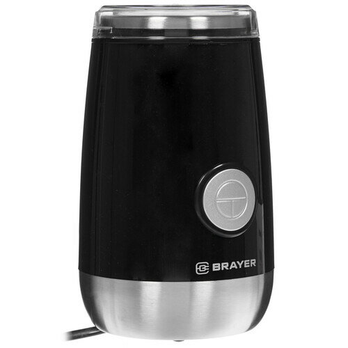 Кофемолка электрическая BRAYER BR1183, нержавеющая сталь, 50 г, 150Вт, цвет черный — фото 1