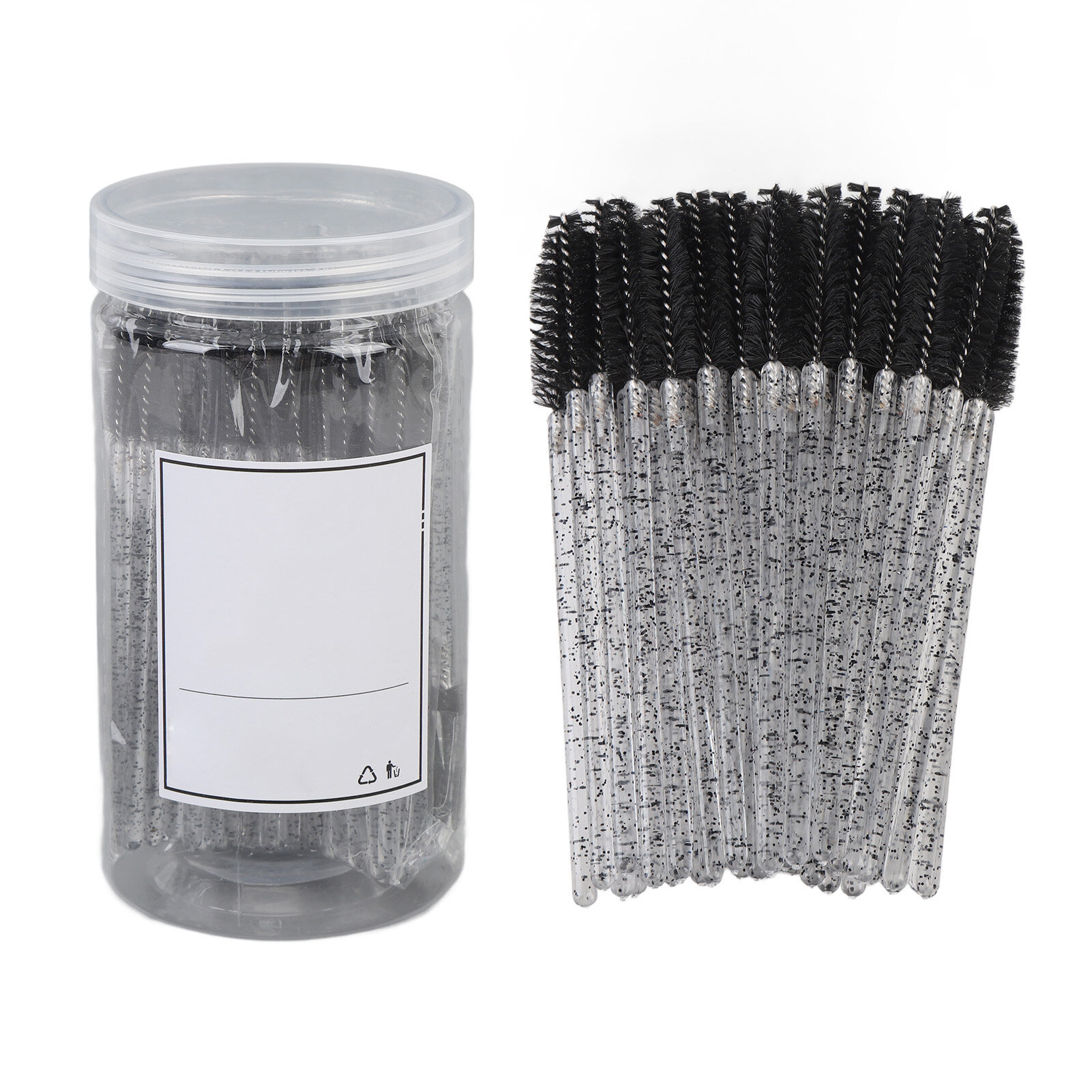 100 шт одноразовые щеточки для ресниц тушь для ресниц кисти для макияжа аппликаторы набор для наращивания ресниц и бровей щеточка с контейнером
