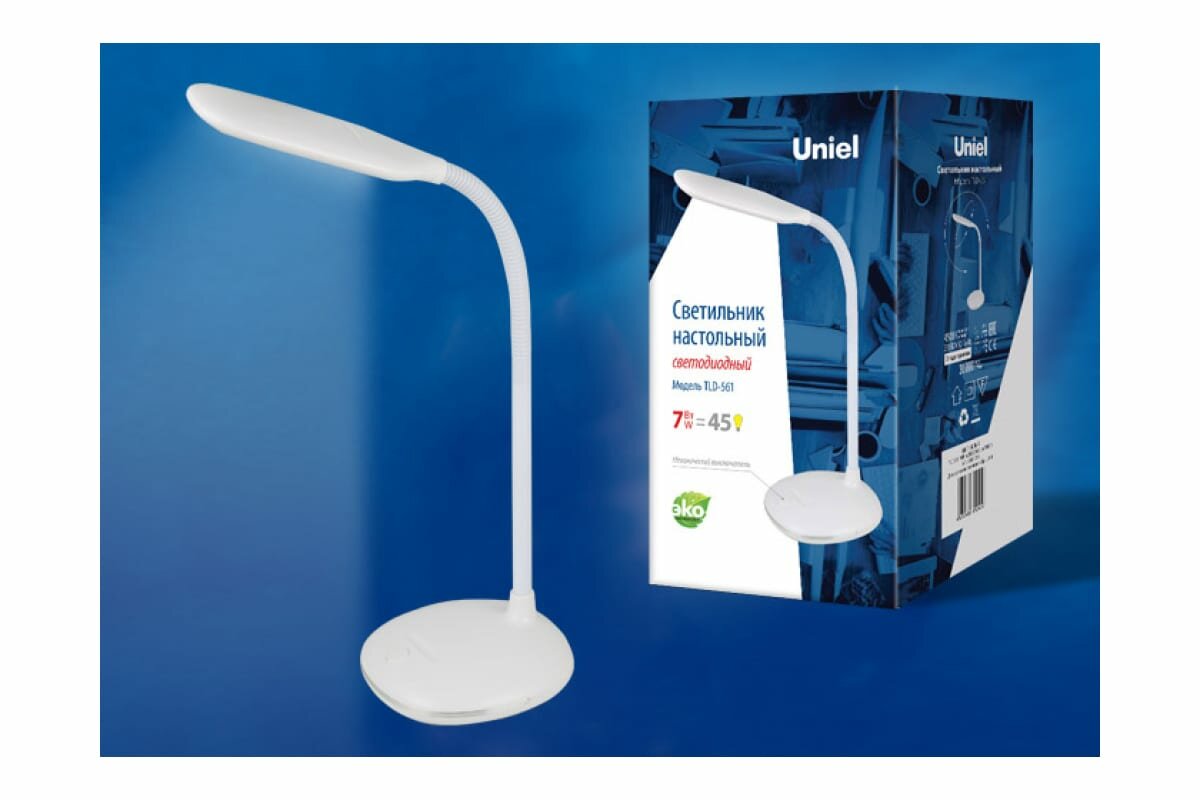 Лампа настольная светодиодная TLD-561 WHITE/LED/450LM/4500K