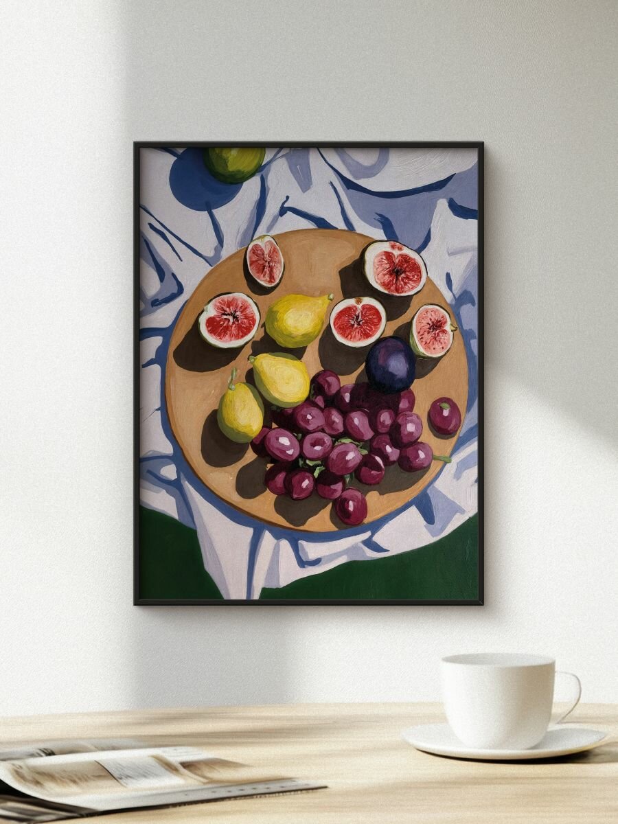 Постер на стену 30х40 Вкус лета, без рамы, интерьерный натюрморт