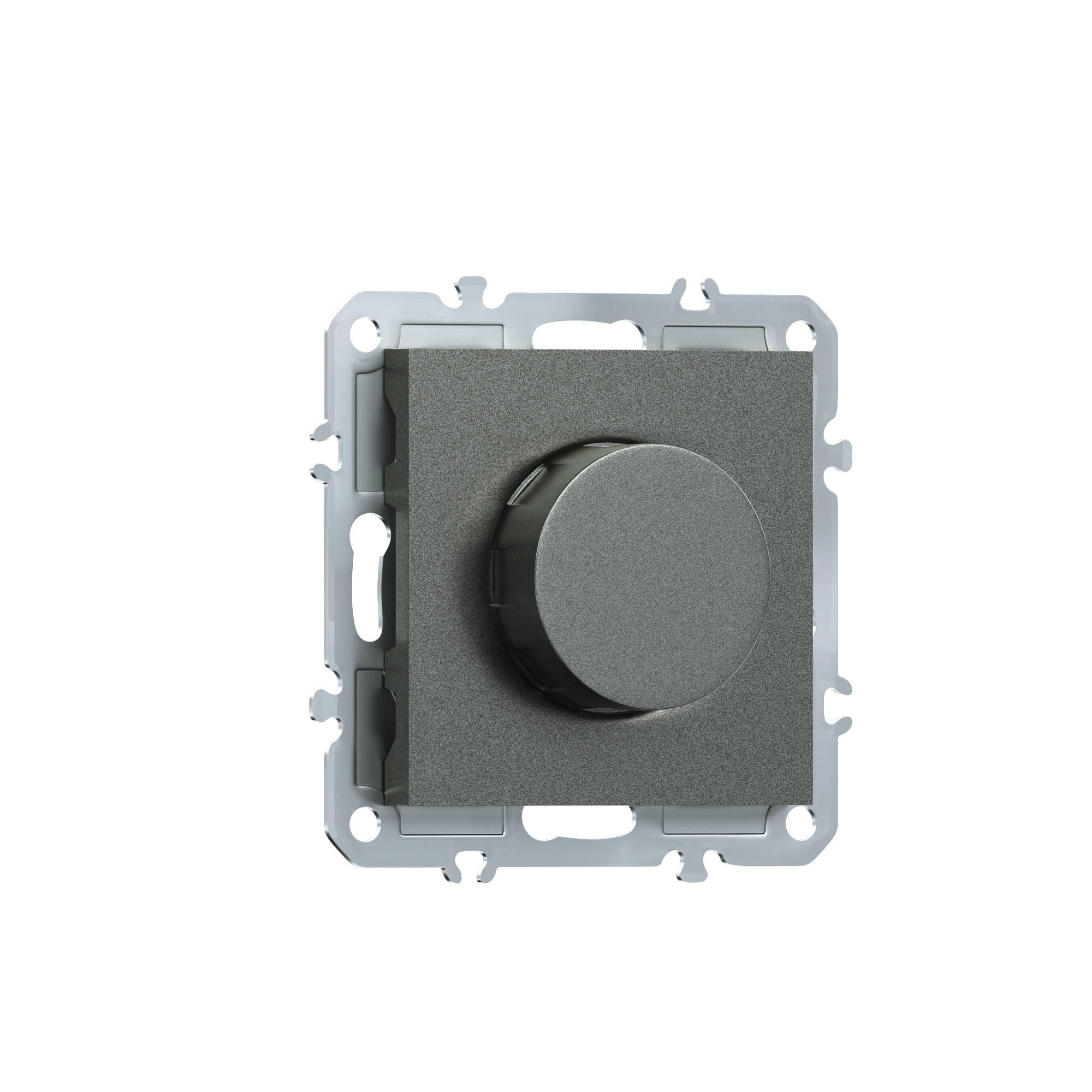 Светорегулятор Triac поворотный LED 100Вт, цвет матовый титан, серия A07, Donel