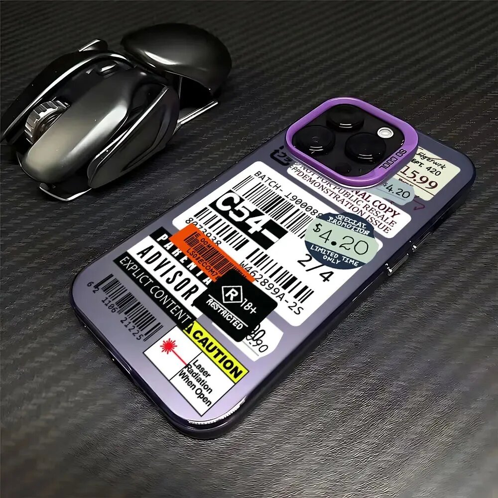 Чехол для телефона с этикеткой в стиле ретро Cool Trend для IPhone 16 PRO 15 14 13 5, For iphone 16