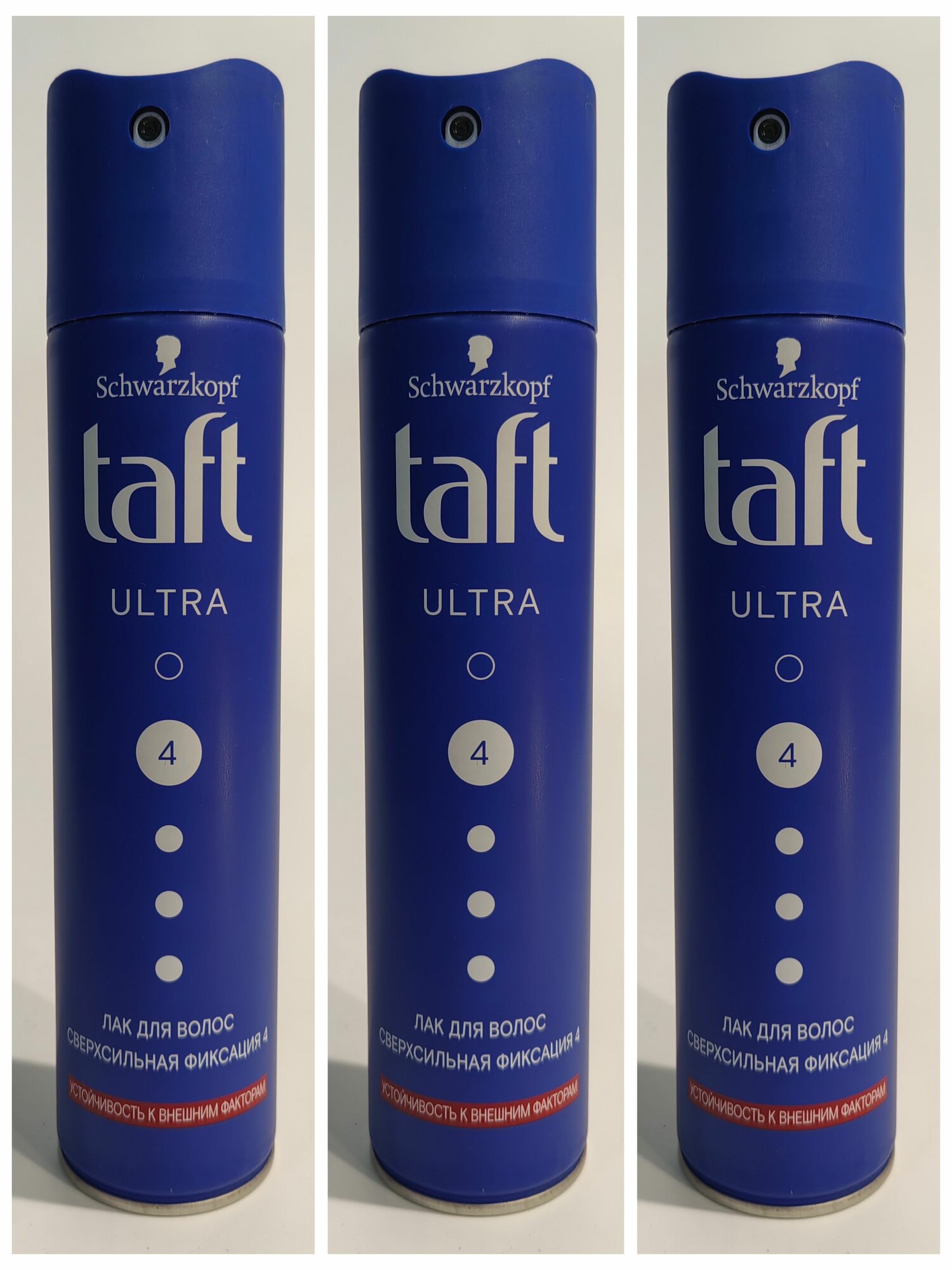 Лак для волос Taft N4 Ultra 250 мл х 3 шт