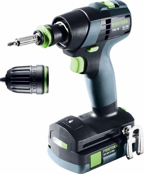 Аккумуляторная дрель-шуруповерт Festool TXS 18-Basic-3.0, 1x 3.0 Ач