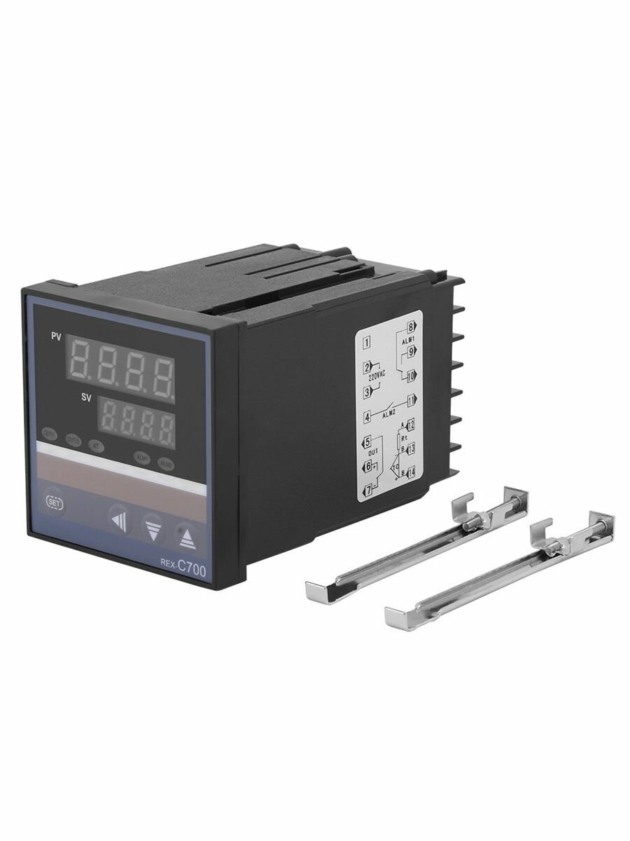 Цифровой ПИД-регулятор температуры 220 В REX-C700, вход термопары 0 400 C, релейный выход для точного контроля температуры
