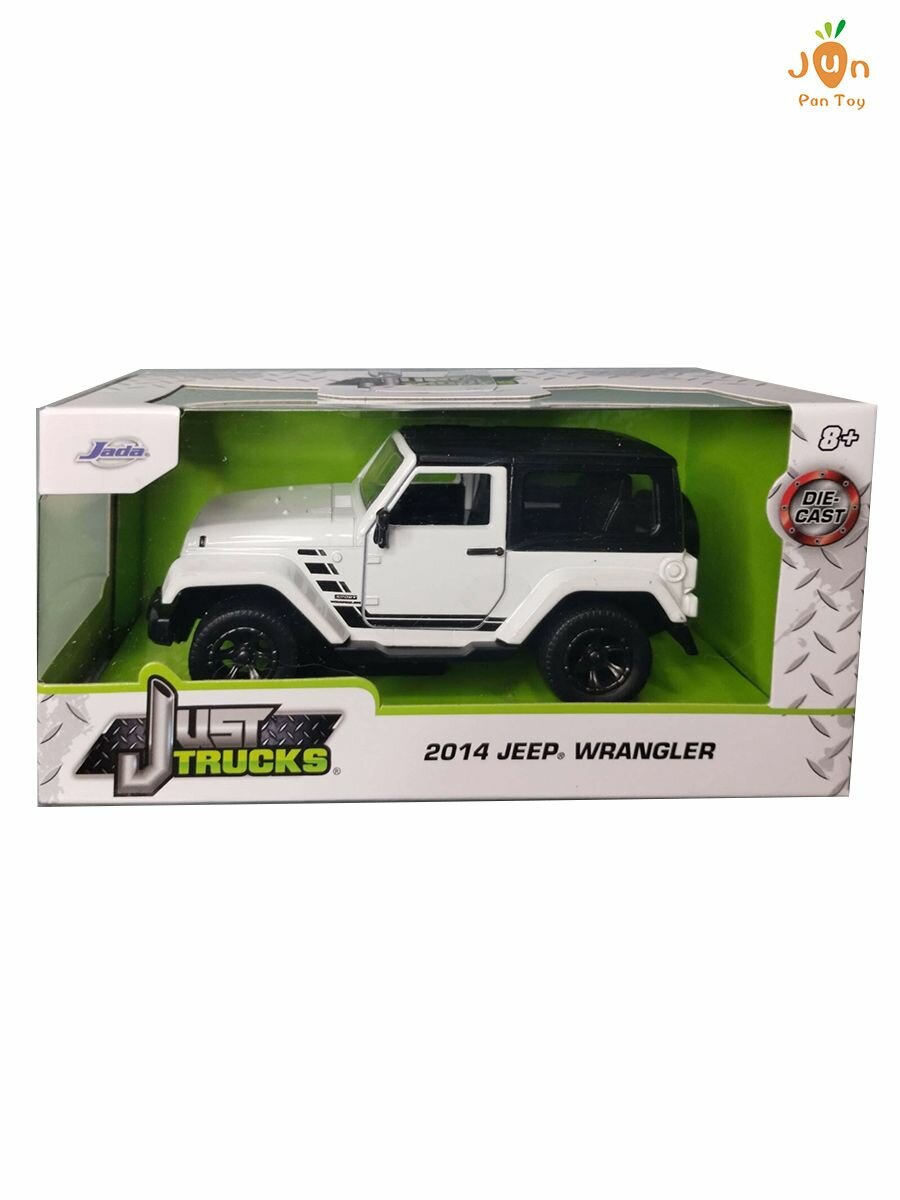 Металлическая модель автомобиля Джип Вранглер Jada Just Trucks 2014 Jeep Wrangler(J4693) 1:32