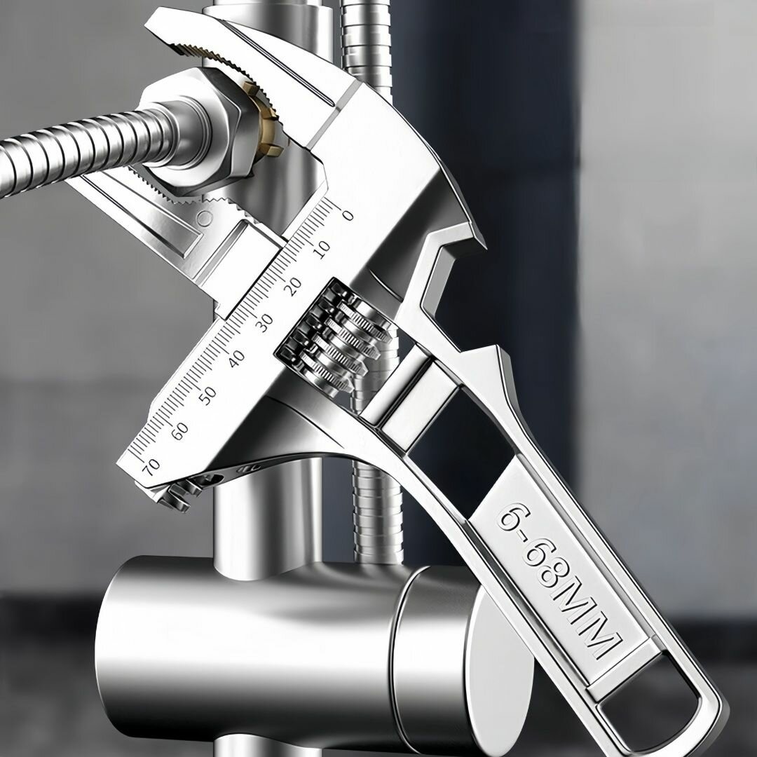 Многофункциональный ключ для ванной комнаты, смесители для унитаза, ремонтный ключ, размер 6-68 мм, большой