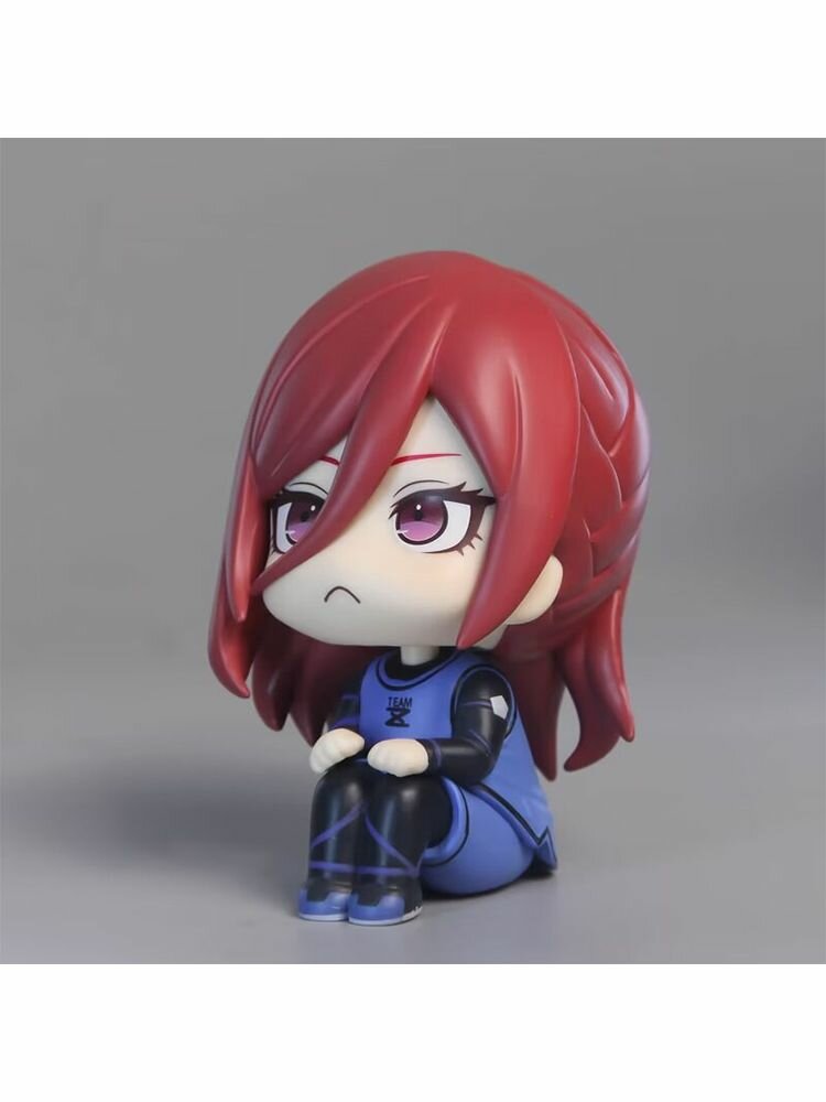 Аниме фигурка Футбол юниорский синий блок Чигири Хёма/Blue Lock Chigiri Hyoma Q version look up action figure(10см)