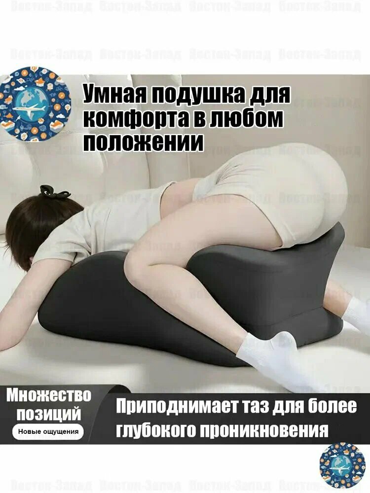 Подушка Ортопедическая подушка для сна на животе, Мягкая жесткость, Меморикс, 58x38 см