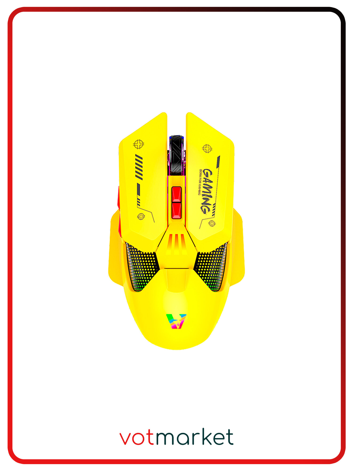 Беспроводная игровая мышь VOROTEX G7R, PAW3325, 10000 dpi, RGB подсветка