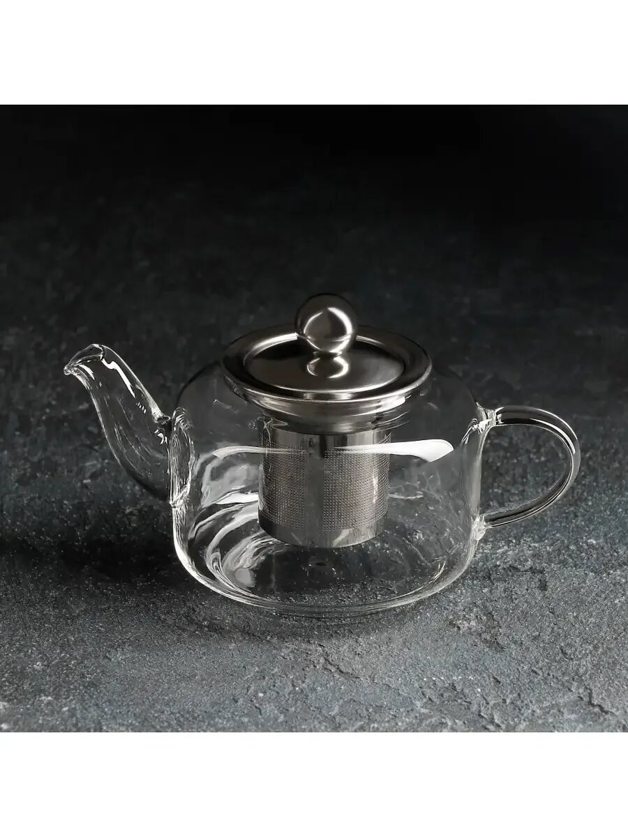 Чайник заварочный с металлическим ситом 350 мл