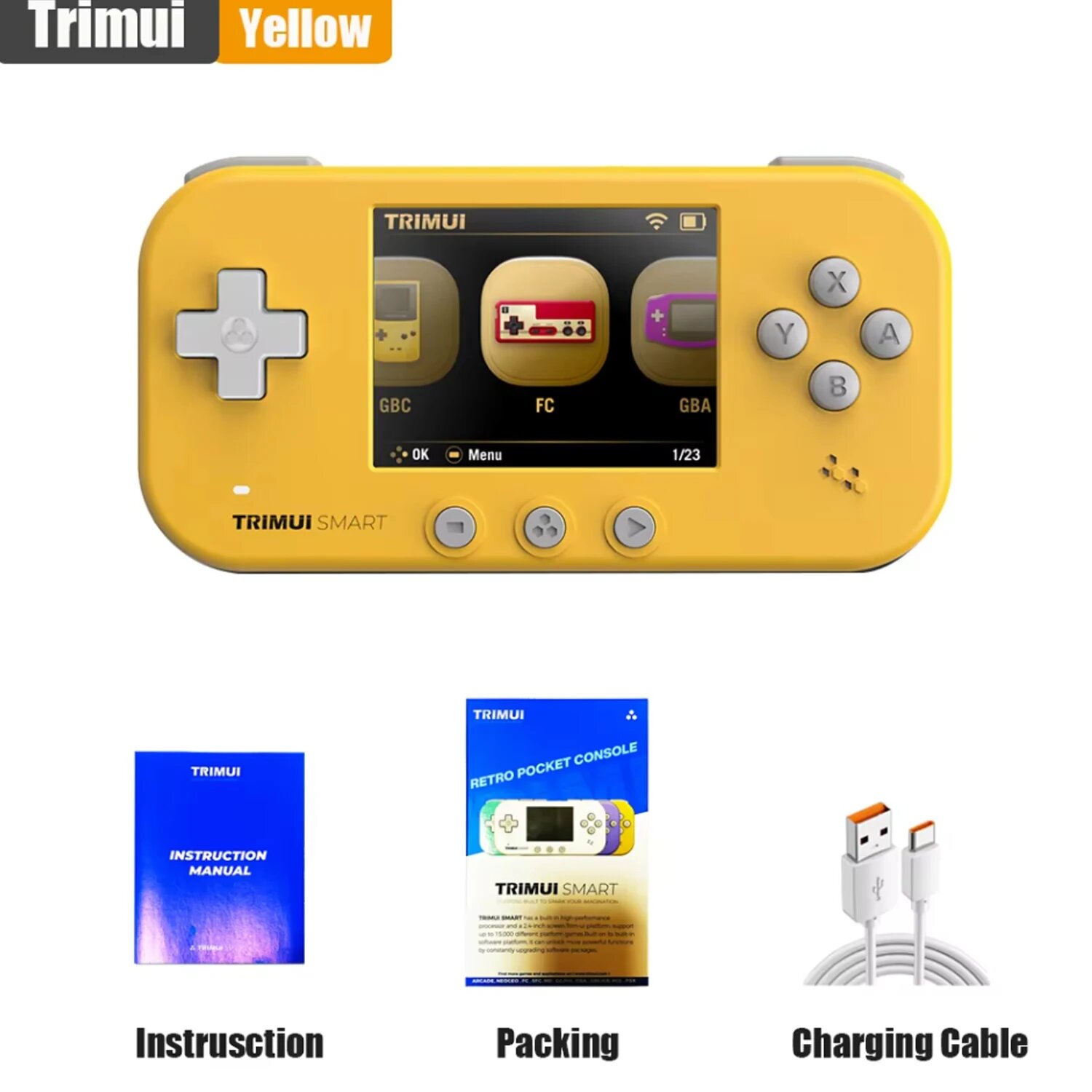 TRIMUI SMART портативная игровая консоль No Card(0 Game), Yellow