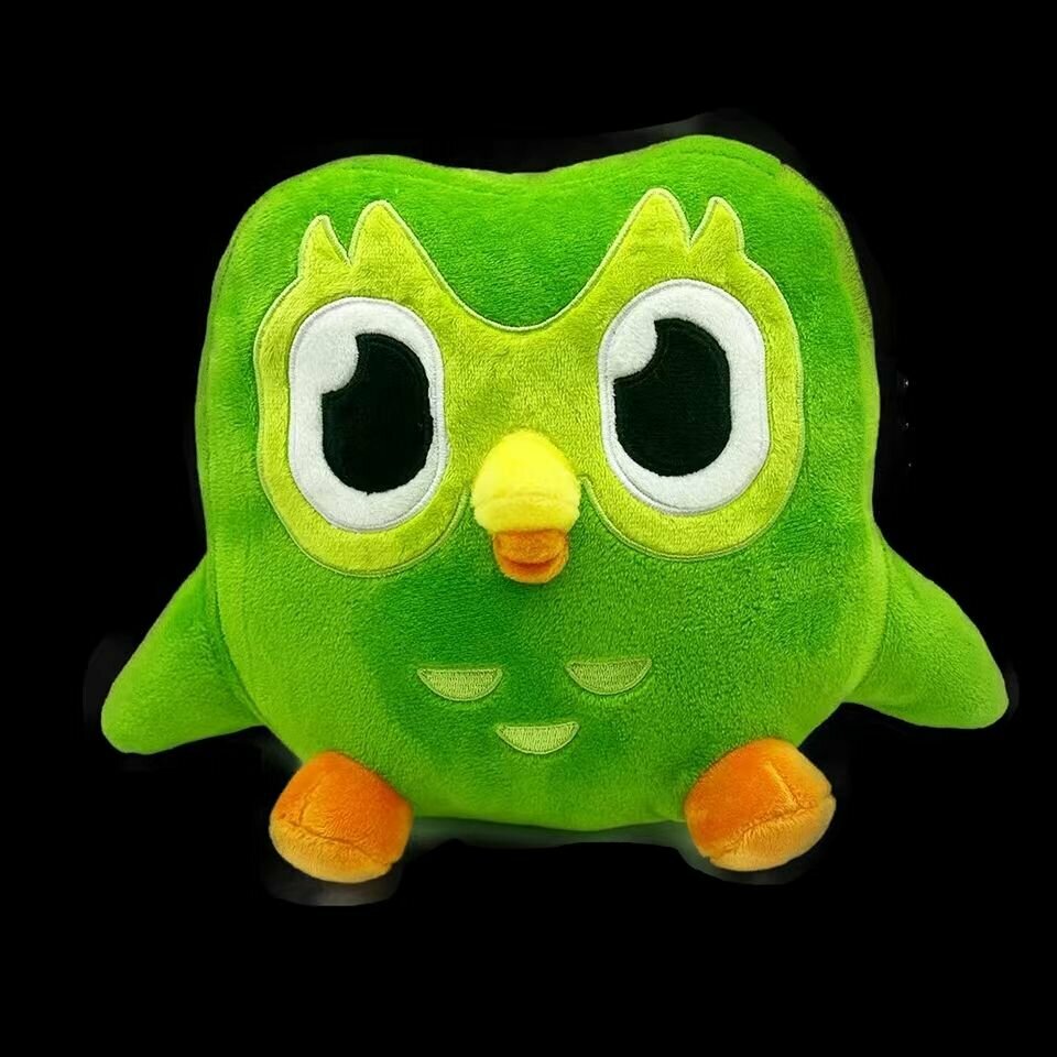 Плюшевая фигурка Duolingo Green Owl 20X30cm