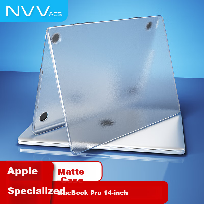 NVV MacBook Pro 14-inch Protective Case M4/M3/M2/M1 Cover 2024/23/21 Apple Laptop Transparent Shell KA-M4 Frosted