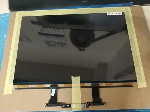 Матрица 13.3", 2560x1600, LED, 30 pins EDP, Глянцевая, P/N: LSN133DL04-A05 для MacBook A1706/A1708