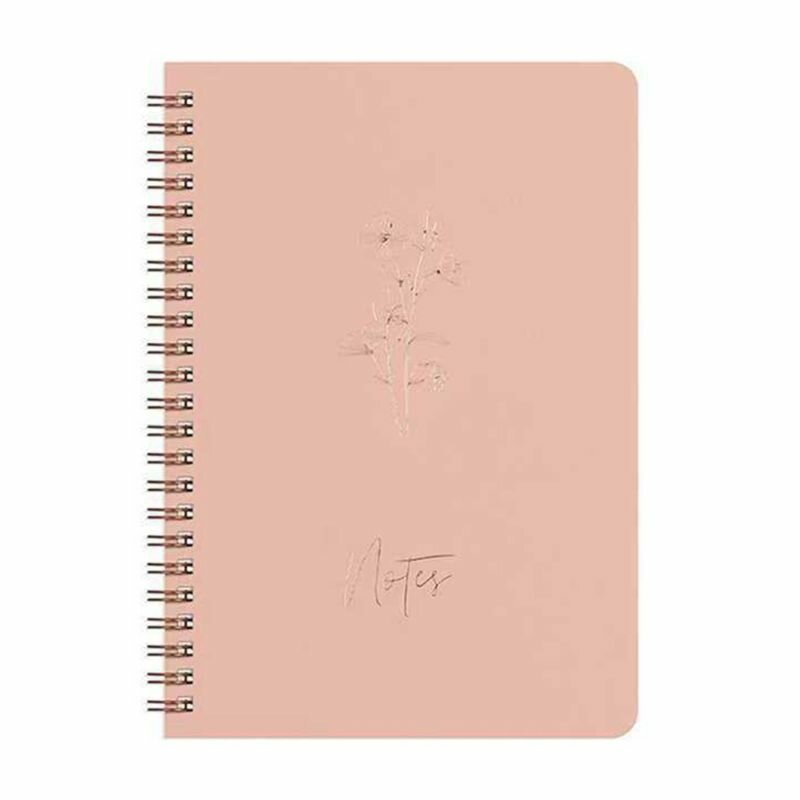 Студенческий блокнот с отрывными листами формата А5 "Макарон"-абрикосово-розовый