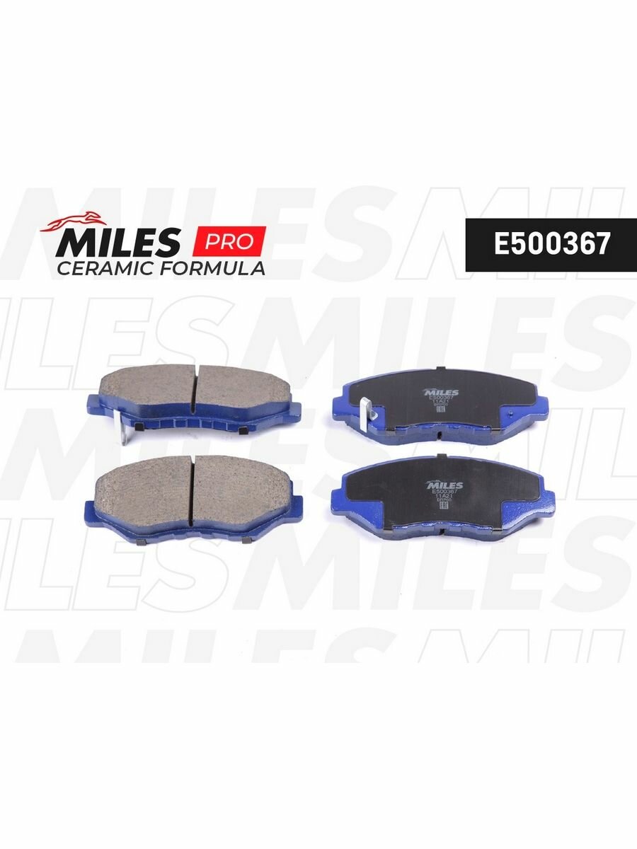 Колодки тормозные дисковые передние MILES E500367 для HONDA CR-V, Stepwgn