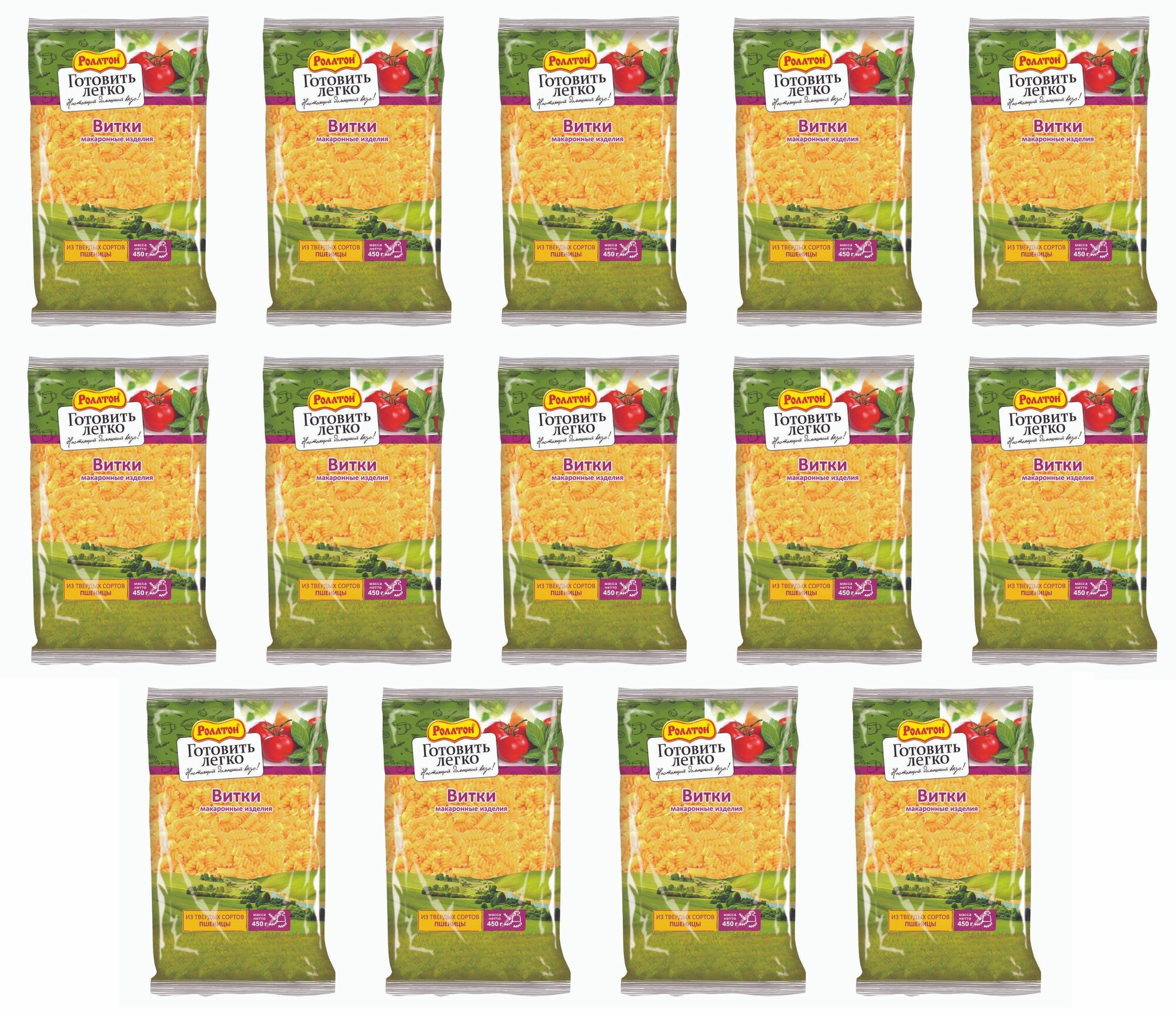 Роллтон Макаронные изделия Витки, 400 г, 14 уп в коробке