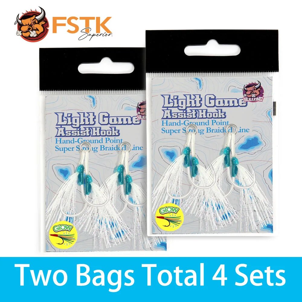 FSTK Light Game Assist Hook, size10 (5-7-10g), 4шт