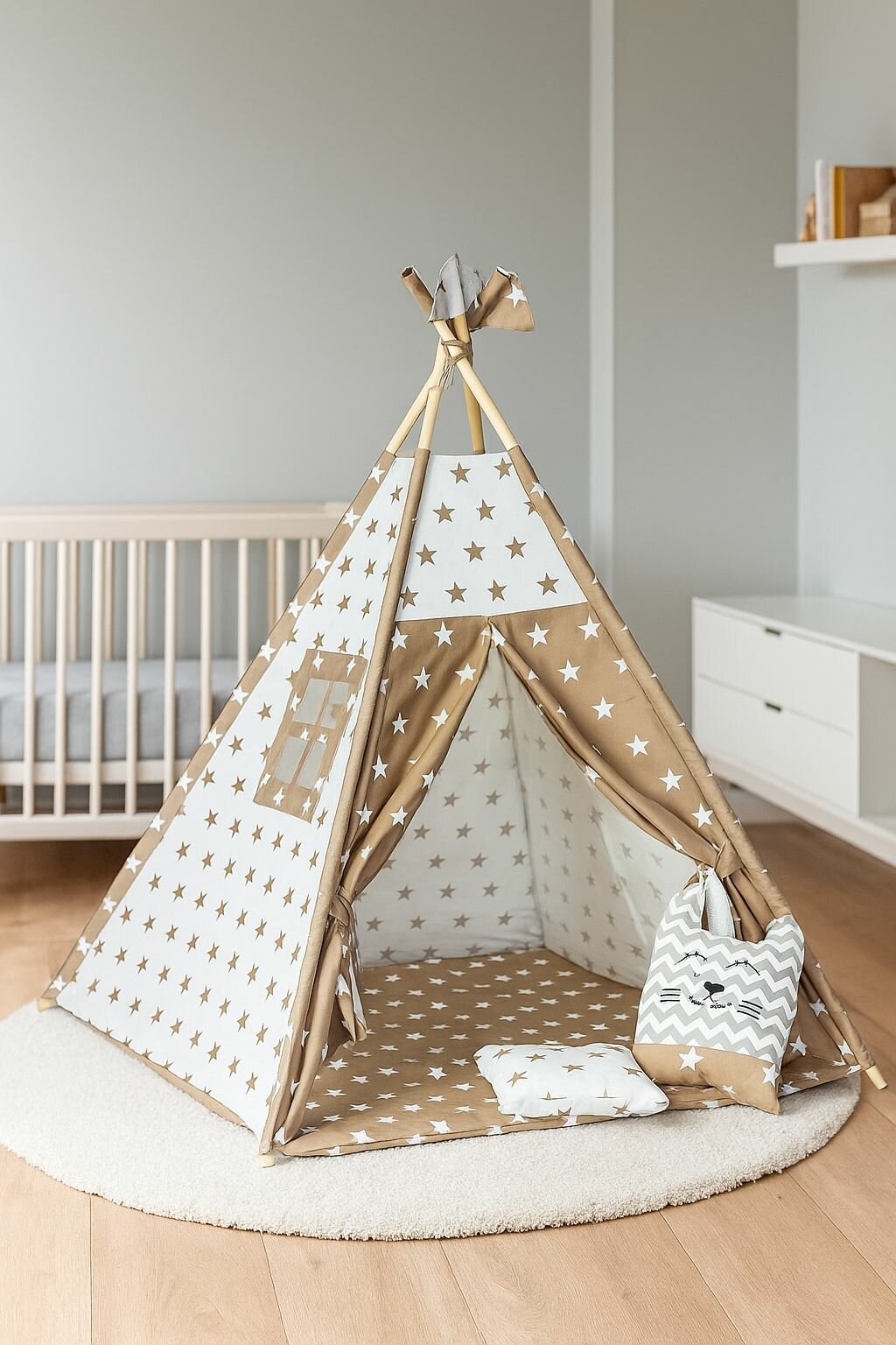 Детский Вигвам / палатка игровая "Big Star" кофейный