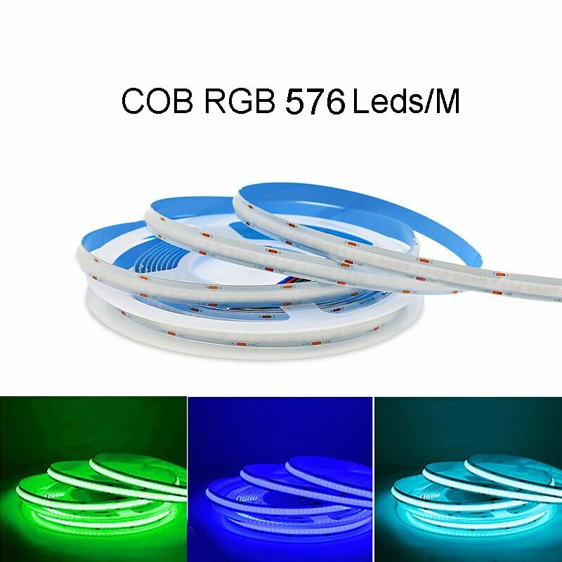 Светодиодная лента teopek COB RGBW RGBCCT 5м RGB 576Leds, DC24V