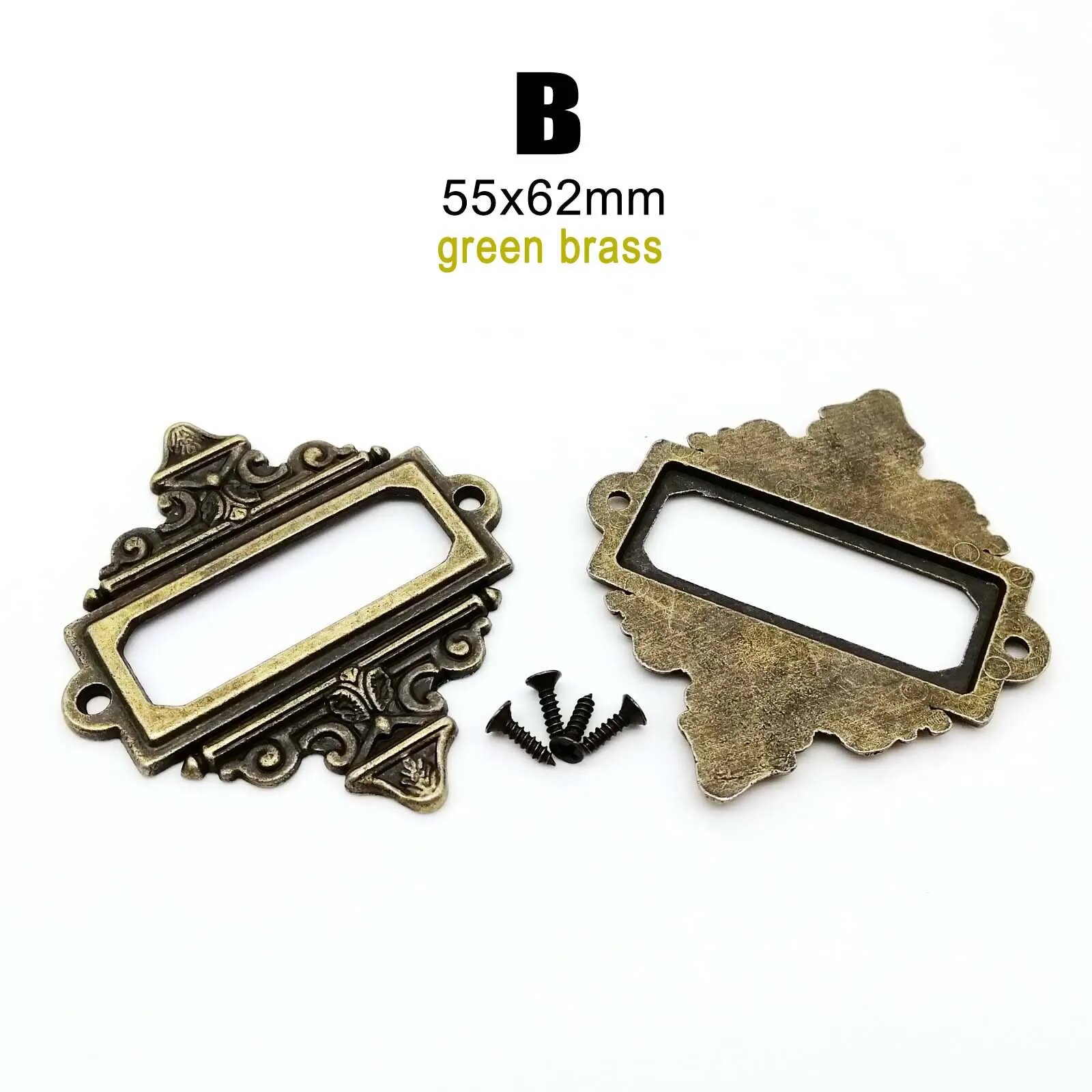 Ручки для мебели B55x62mm green brass