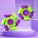 Fradoo 3D Gravity Fidget Spinner Green Purple