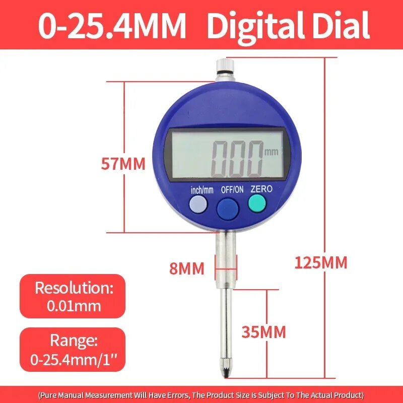 Цифровой индикатор 0-25.4 мм, Digital Dial