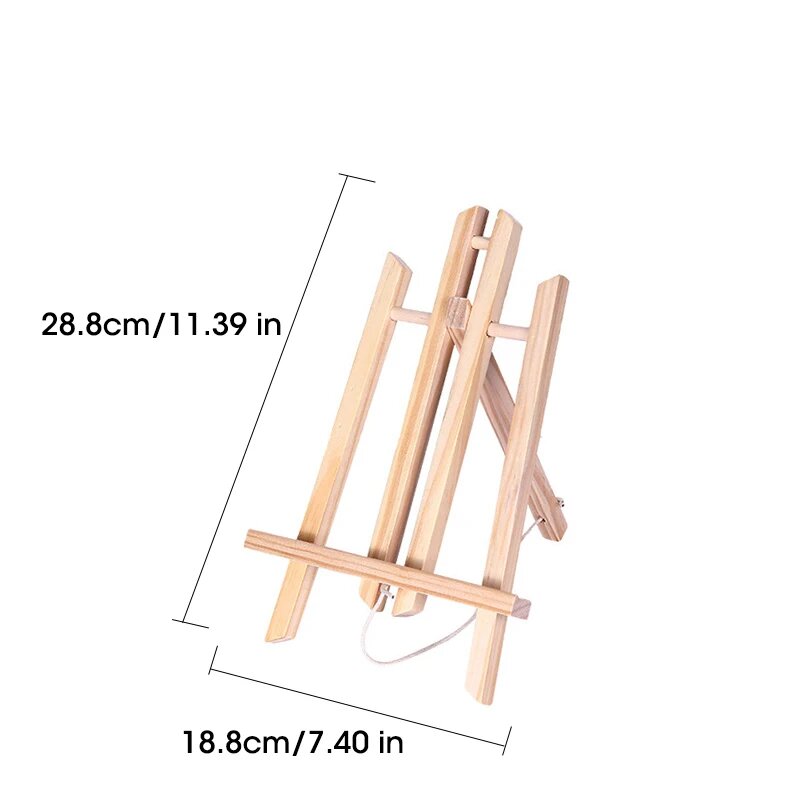 Деревянный складной мольберт бежевый 18.8x28.8см