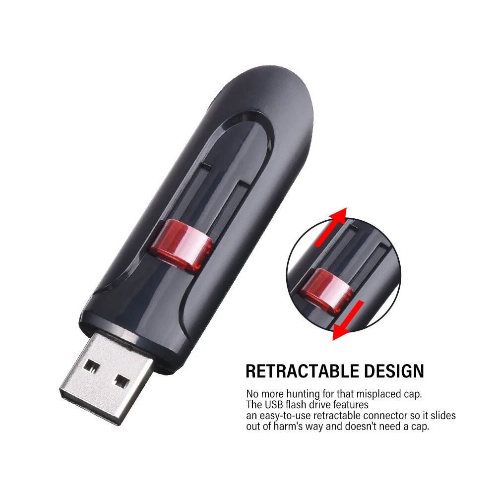 JASTER Memory Stick USB флешка 128 ГБ 32 GB, black
