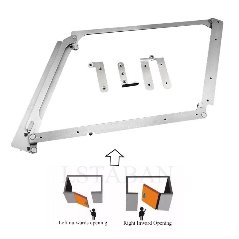 Складная дверная петля LEIBEEAN из нержавеющей стали 40 кг, Left outer door 180 градусов
