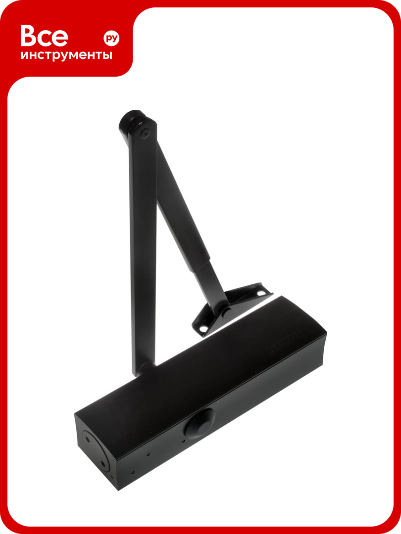 Доводчик дверной GEZE TS1500 EN3/4 (черный) в комплекте с тягой 68860