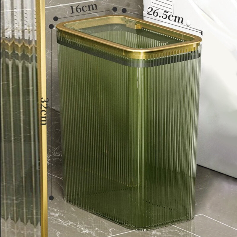 Мусорное ведро VITSUNHOO TG3960, квадратное, с крышкой, 10 л, красное