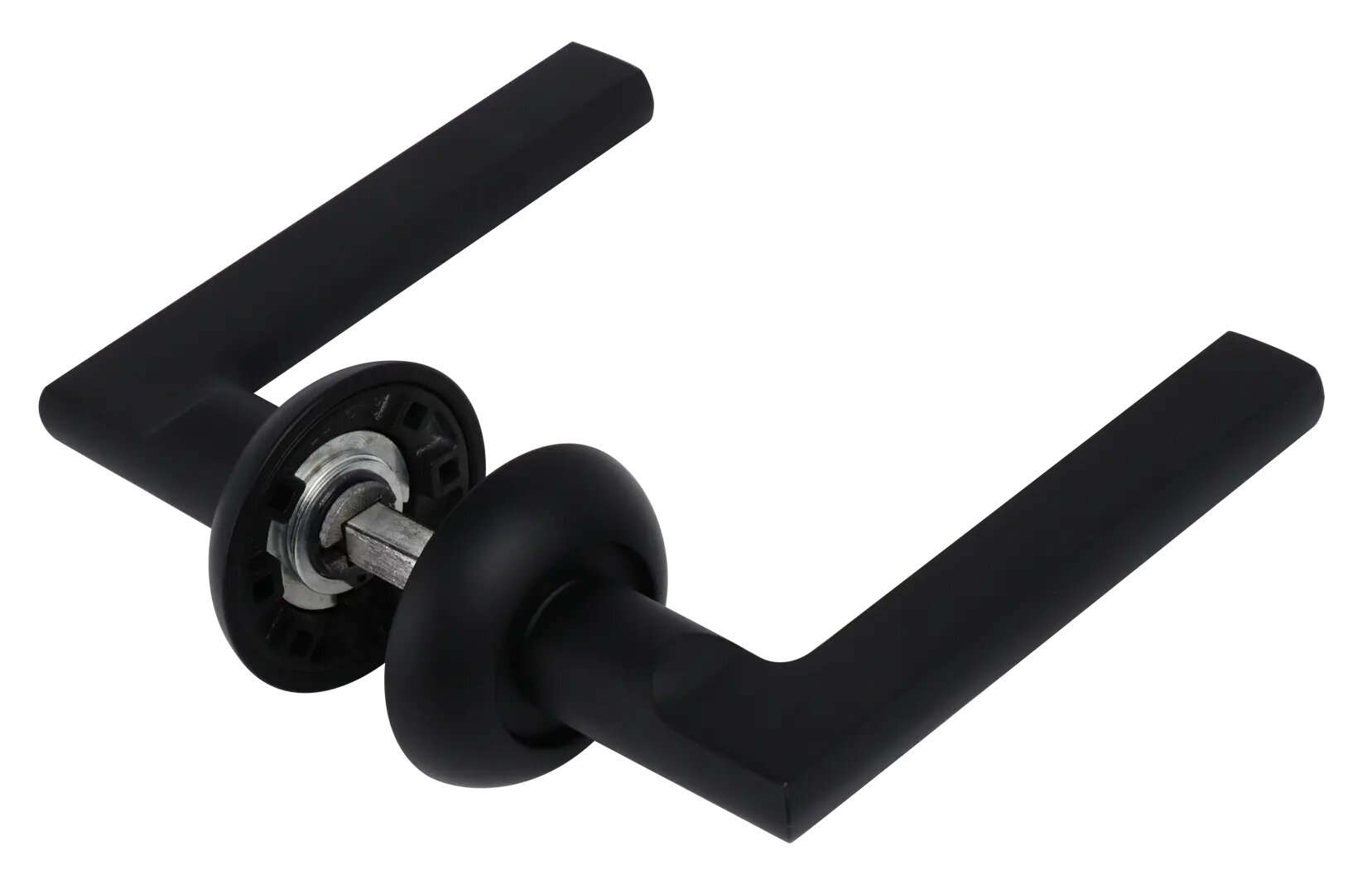 Дверные ручки Edson EDS-76H-R1, цвет черный