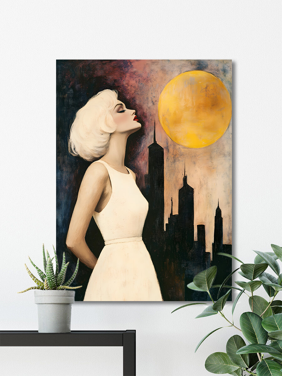 Картина дизайнерская / вертикальная - Мэрилин Монро, картина 30х40 см.