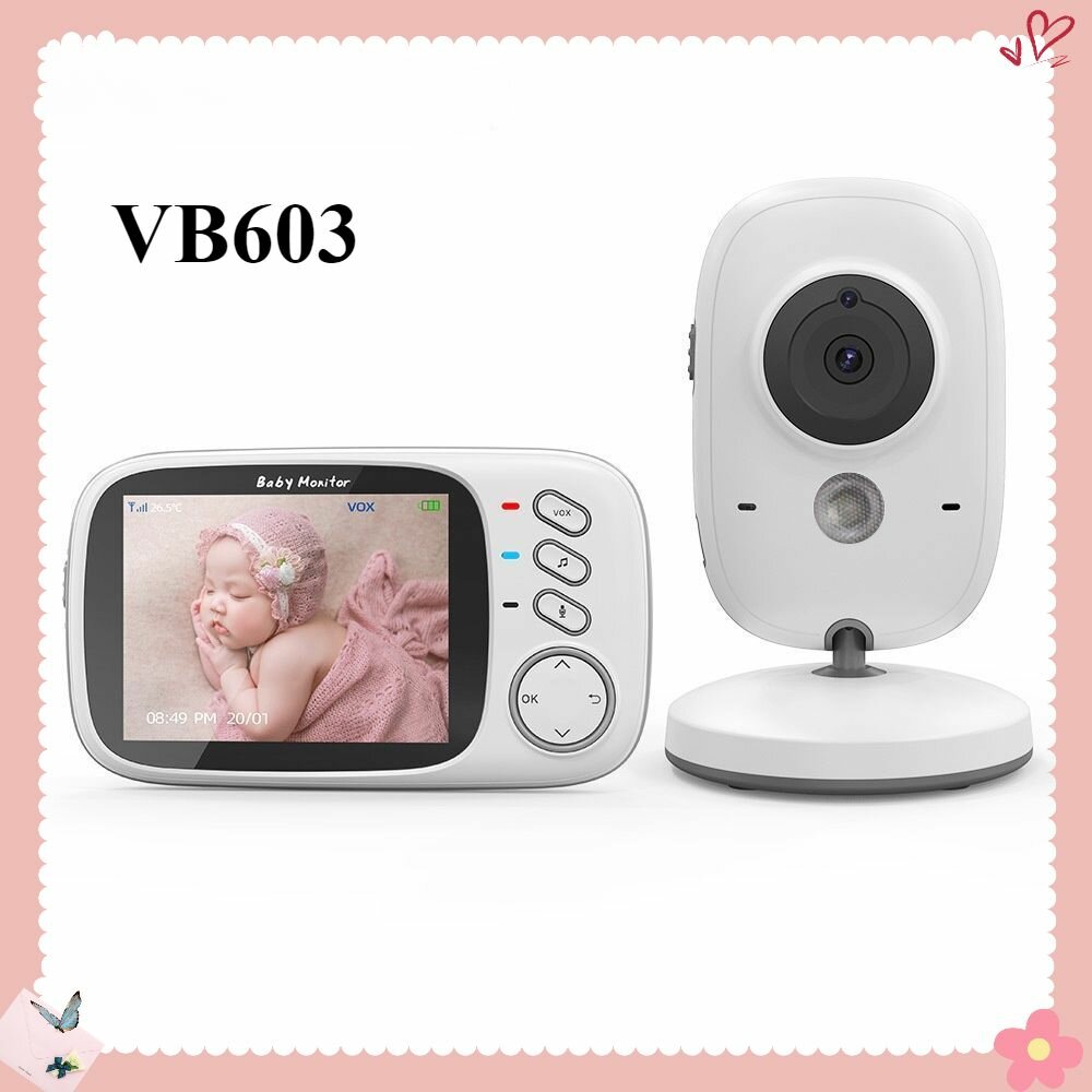 Baby Monitor VB801/SM650/VB603/VB605 Беспроводная поворотная видеоняня с двусторонней связью / цветной экран / радионяня с колыбельными мелодиями и режимом ночного видения