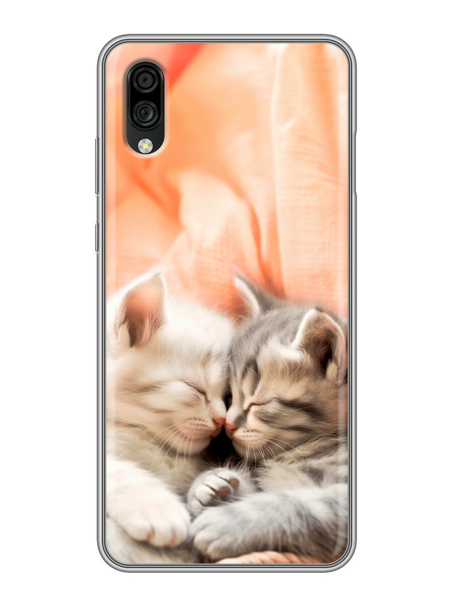 Чехол для ZTE Blade A5 (2020), ZTE Blade A51 lite с принтом Милые котята (ЗТЕ Блейд А5 2020, ЗТЕ Блейд А51 лайт)