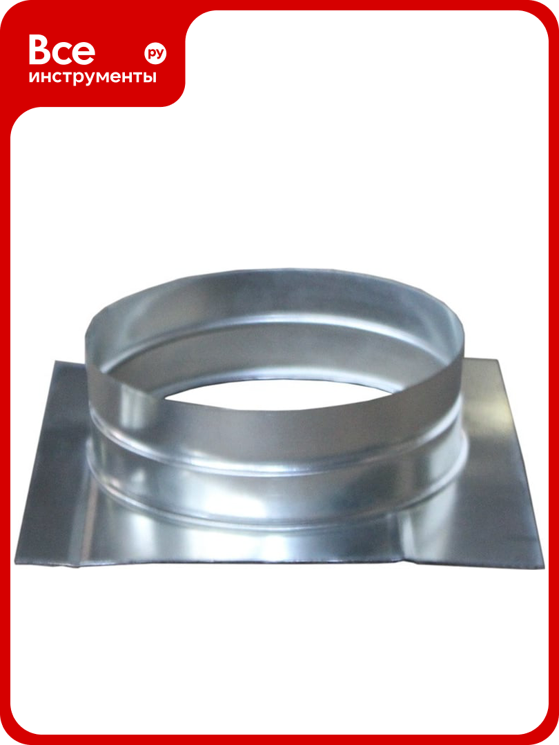 Врезка круглого сечения в плоскость Вентека - Ф250/350x350-60 Рулон оц.(08ПС)0.50