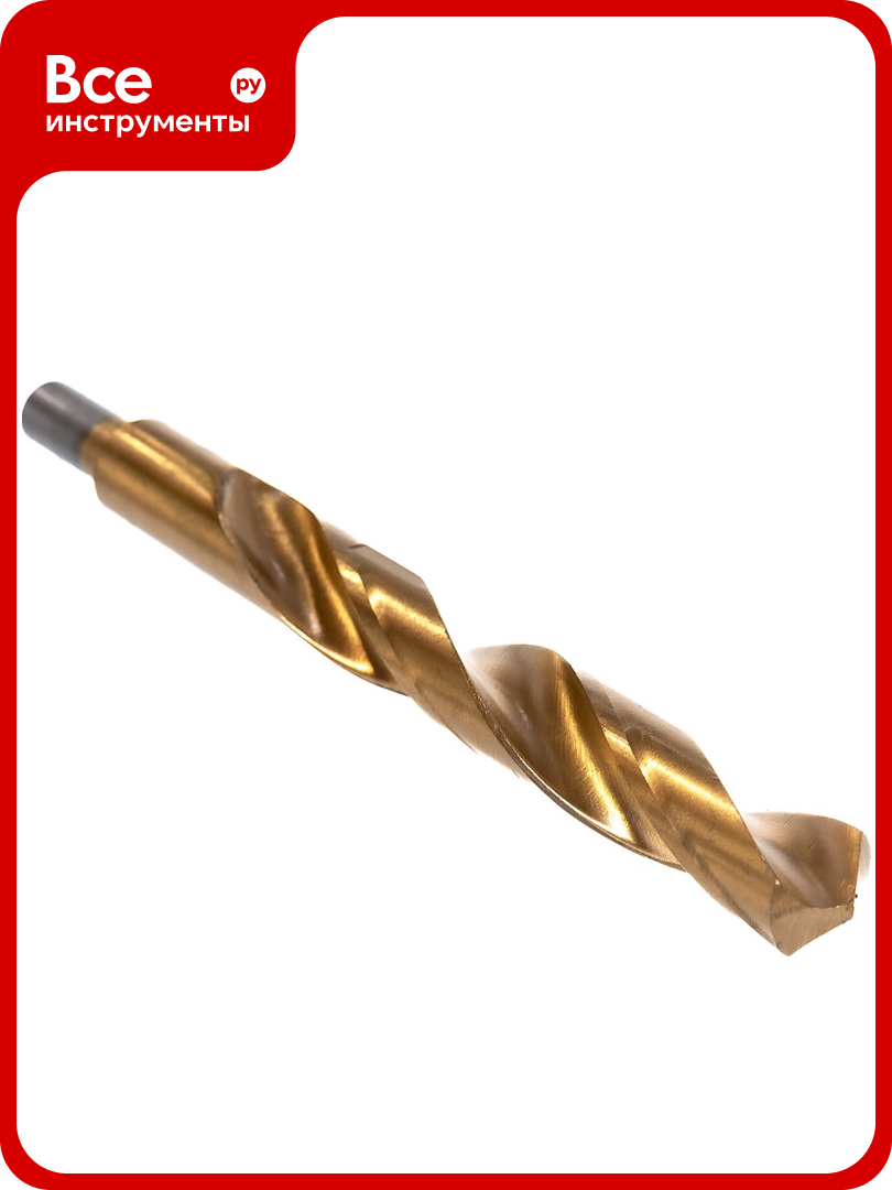 Сверло по металлу (19 мм; Р6М5; покрытие титан+кобальт) vertextools 666-19, устойчиво