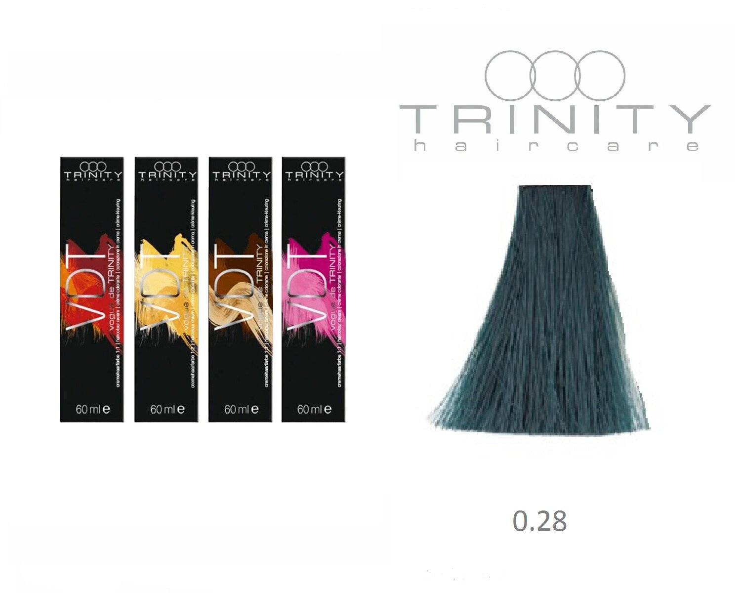 TRINITY VDT тринити ВОГ ДЕ тринити стойкая крем краска 0.28 корректор изумрудный 60 МЛ