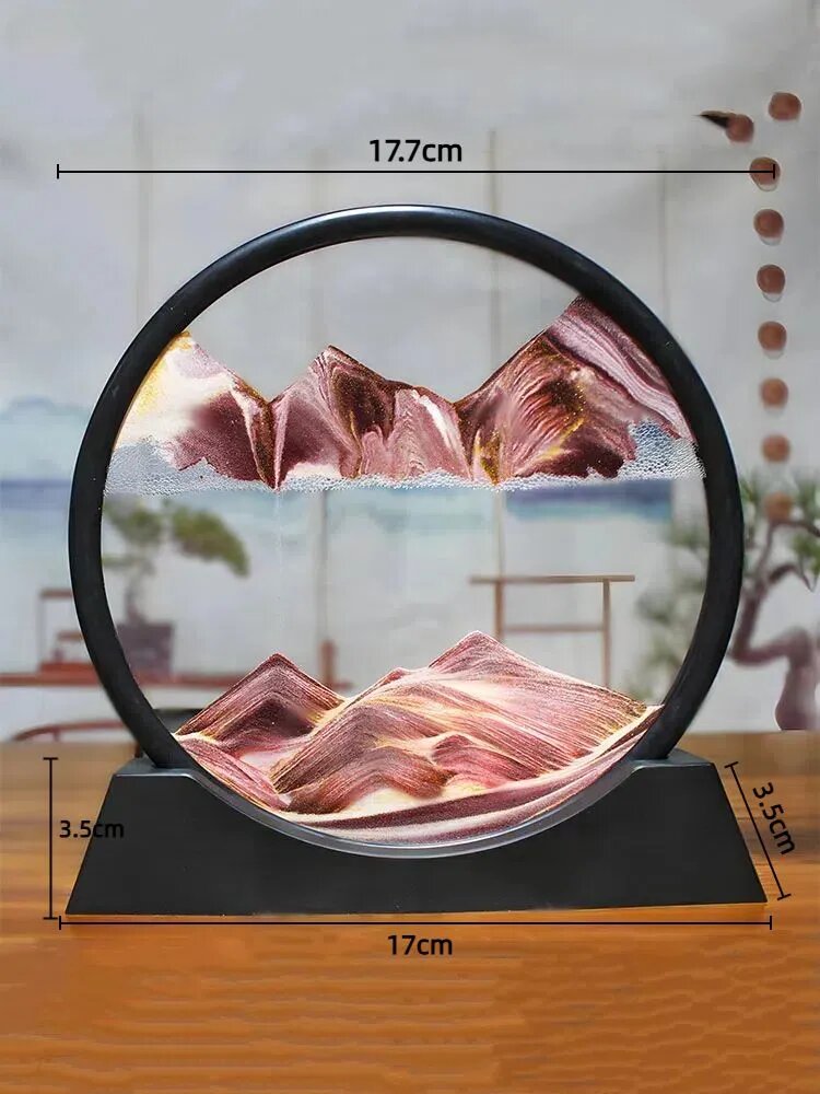 Картина песочная интерьерная 3D антистресс, Креативная статуэтка / Песочные часы антистресс / подарк