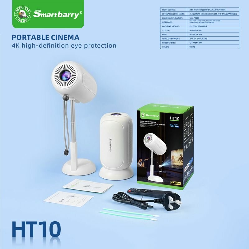 Миниатюрный портативный домашний кинопроектор FHD, детский проектор