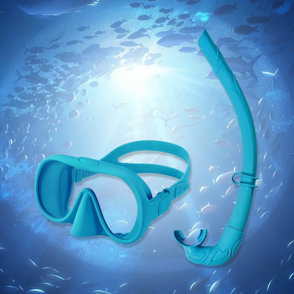 Маска для дайвинга и сноркелин набор для дайвинга трубки для снорклинга, регулируемые для плавания.
